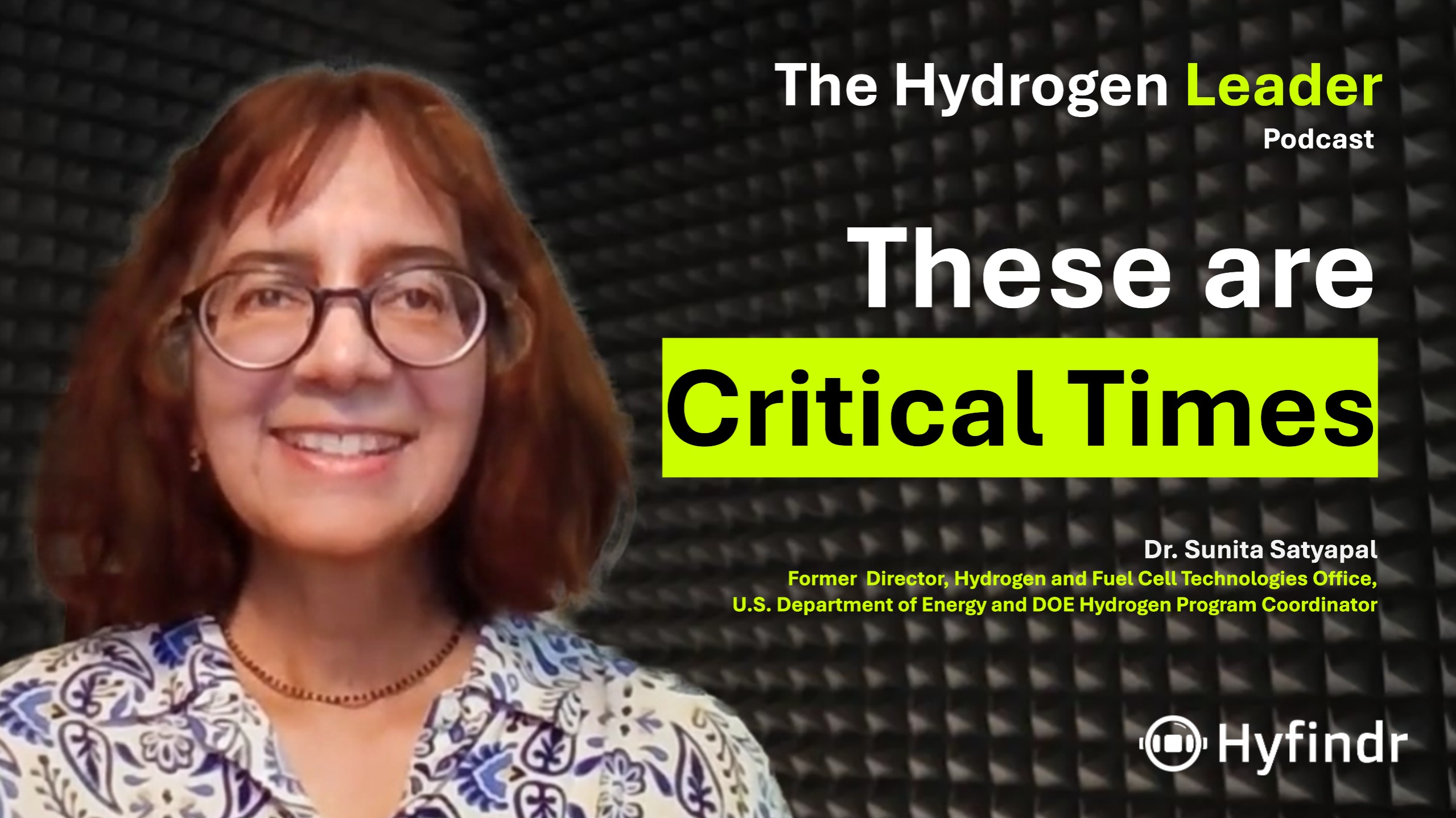 Dr. Sunita Satyapal on U.S. Hydrogen Policy & Global Hydrogen Strategy